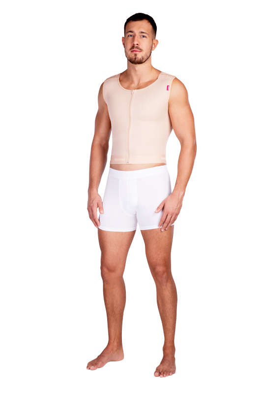 Gynecomastia surgery recovery post op garments - Lipoelastic.com